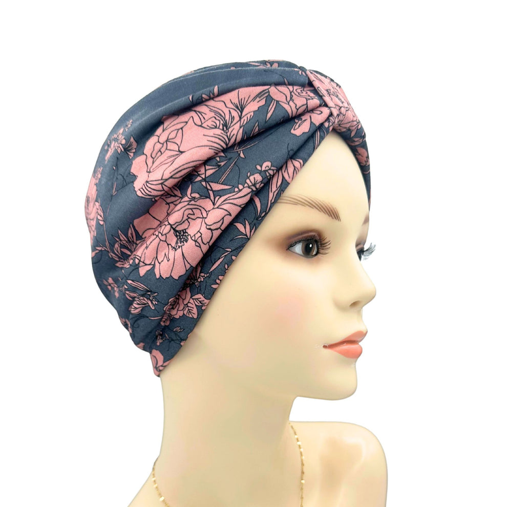 Knot Style Chemo Headwear- PearlaChemoMerch- Cancer Head Covering ...