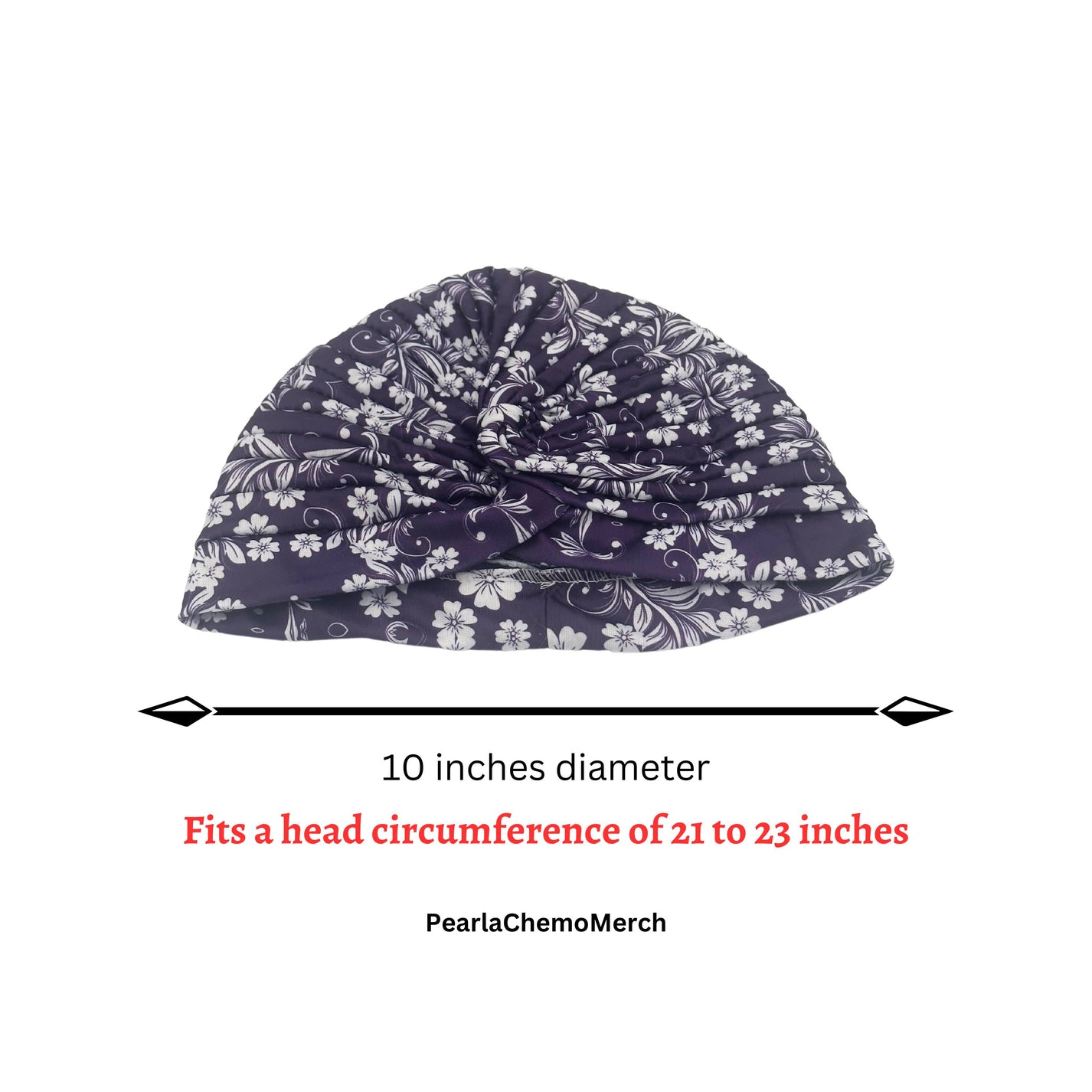 Indian Cross-Style Chemo Hat-Pearlachemomerch-Cancer Head Covering ...