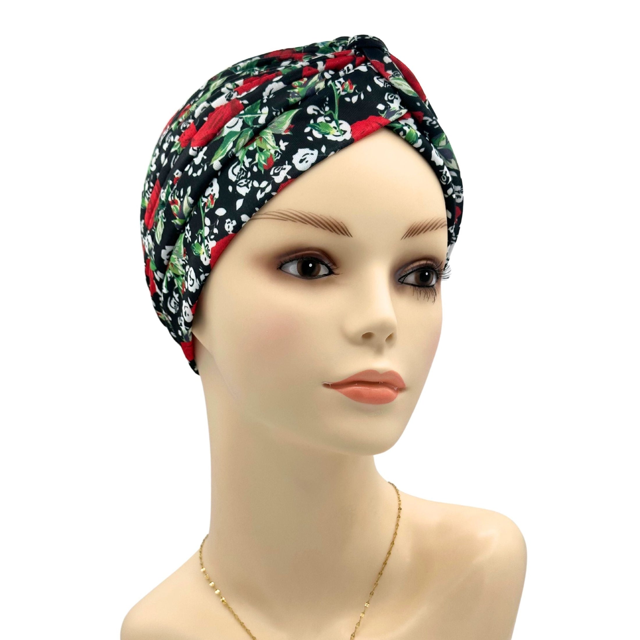Indian Cross-Style Chemo Hat-Pearlachemomerch-Cancer Head Covering ...
