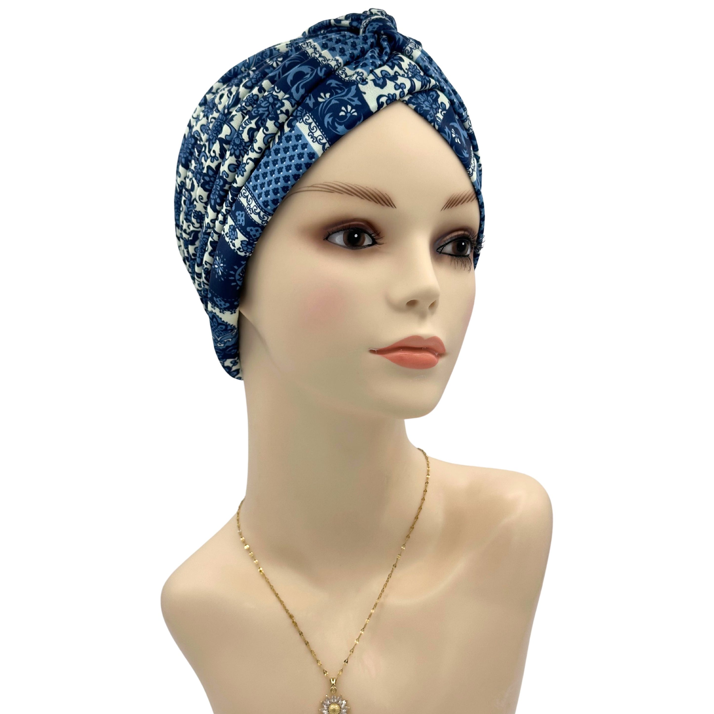 Indian Cross-Style Chemo Hat-Pearlachemomerch-Cancer Head Covering ...