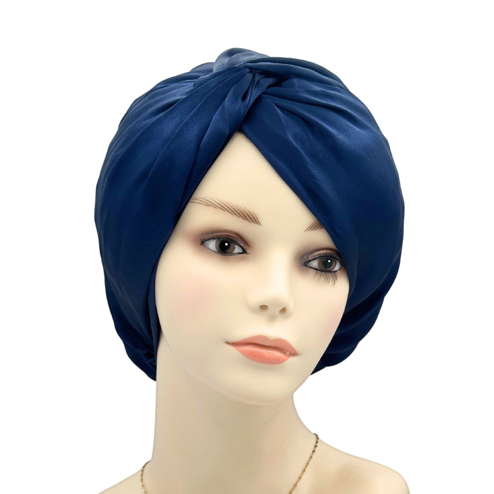 Mulberry Silk Double Layer Sleep Turban-PearlaChemoMerch-Sleep Cap ...